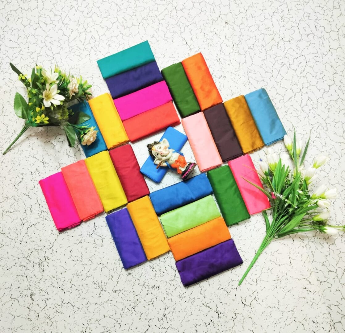 Silk Cotton Blouse Bits - Eswari Textiles Ellampillai